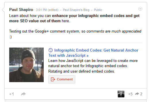 Google+ Interactive Posts Wordpress Plugin
